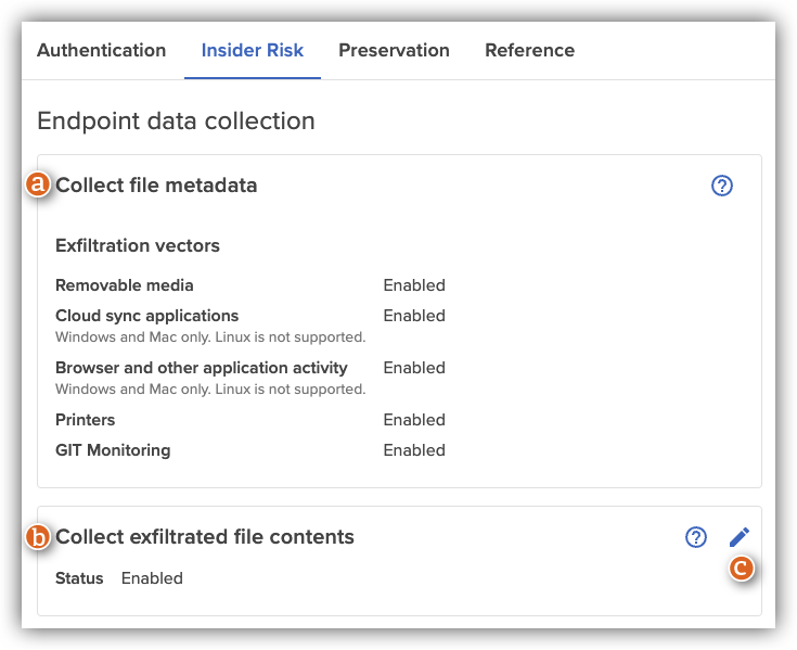 Organizations - Endpoint Data Collection reference – Mimecast