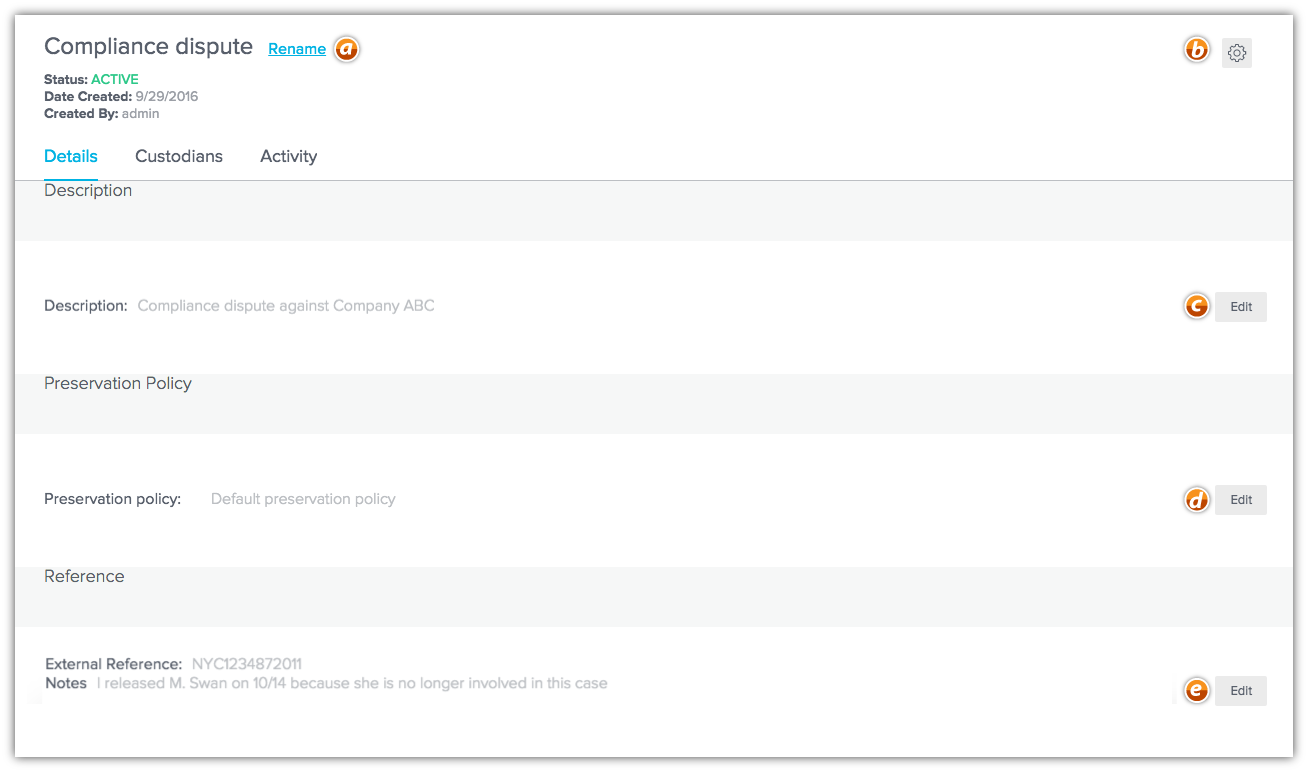Legal Hold reference – Mimecast