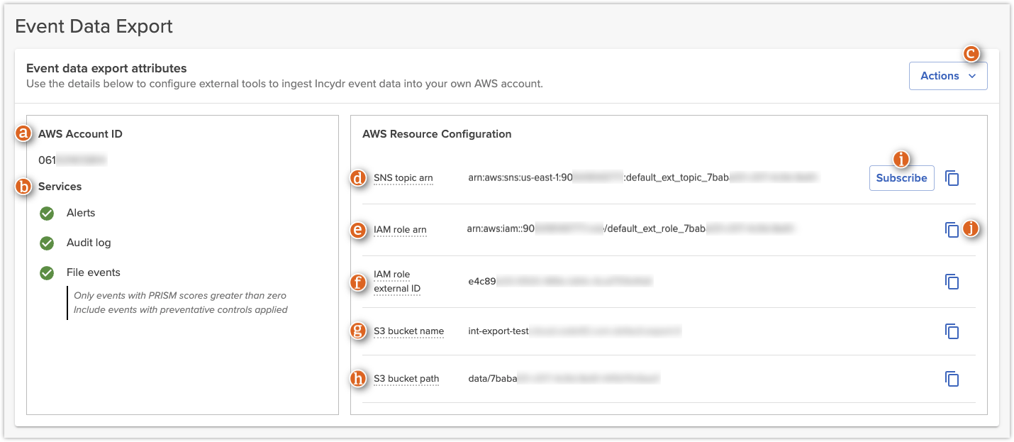 Export Incydr event data – Mimecast