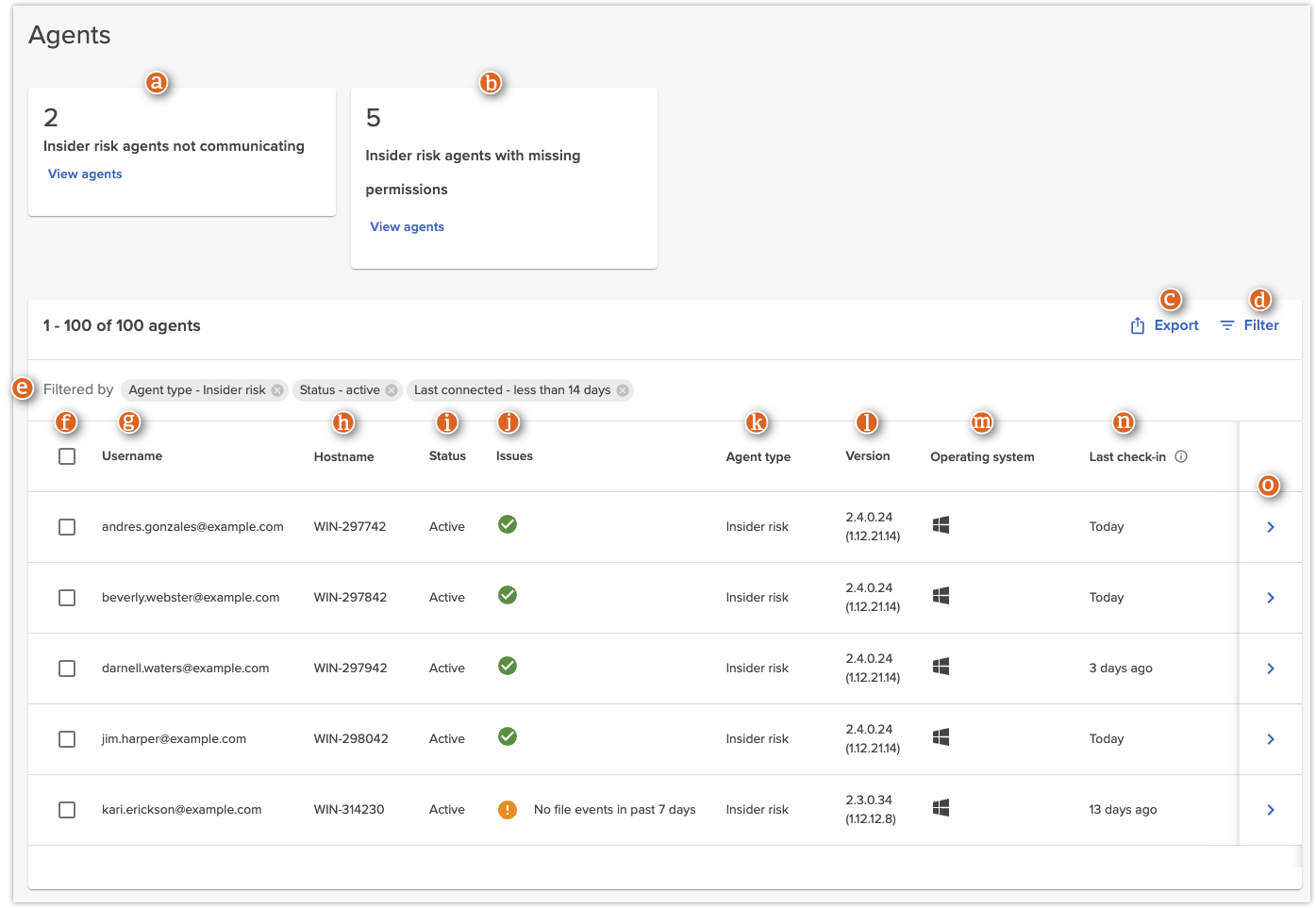 Agents reference – Mimecast