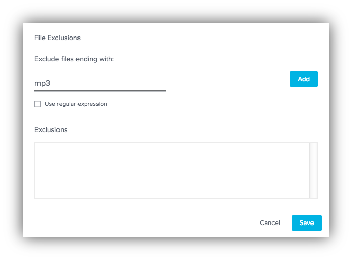 Exclude or filter files using file type and regular expressions (regex) – Mimecast