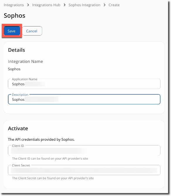 API & Integrations - Sophos Integration Cloud Gateway – Mimecast