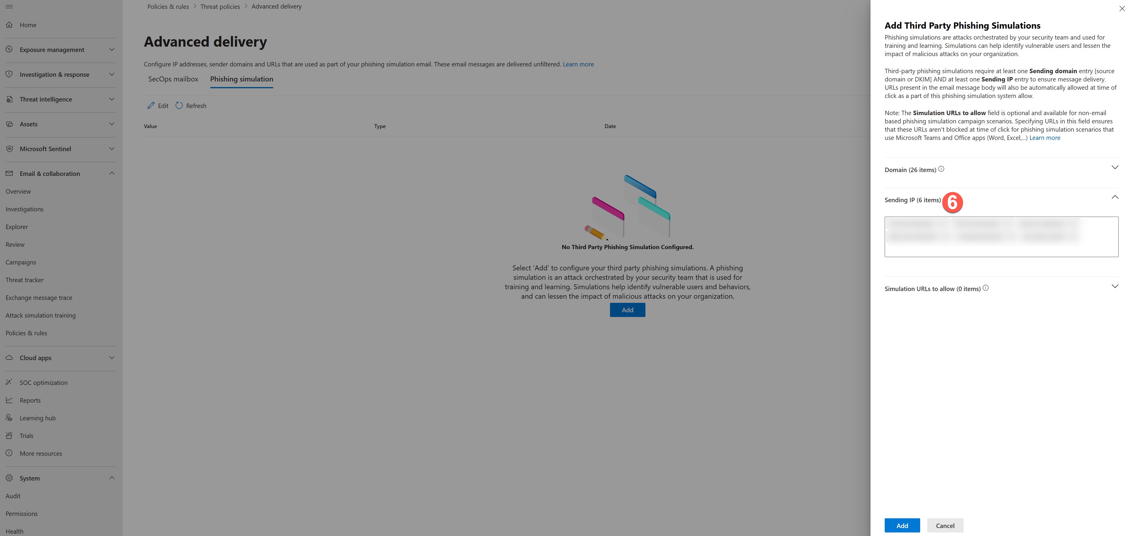Awareness Training - Simulations Via Microsoft Advanced Delivery – Mimecast
