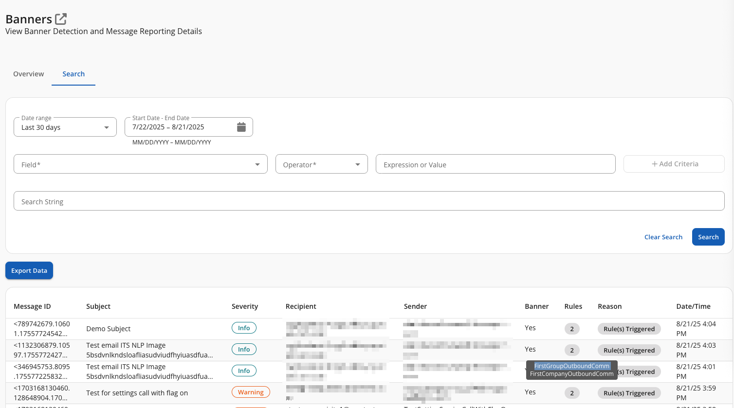 CyberGraph 2.0 - Dynamic Banner Search – Mimecast