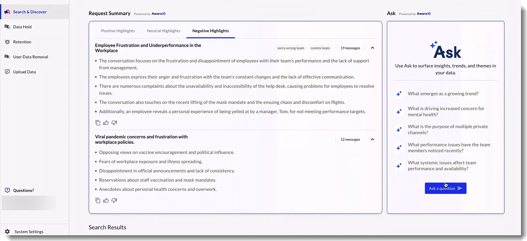 Aware - Generative AI Summaries & Ask – Mimecast