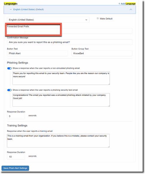 API & Integrations - KnowBe4 Outlook End User Reporting – Mimecast